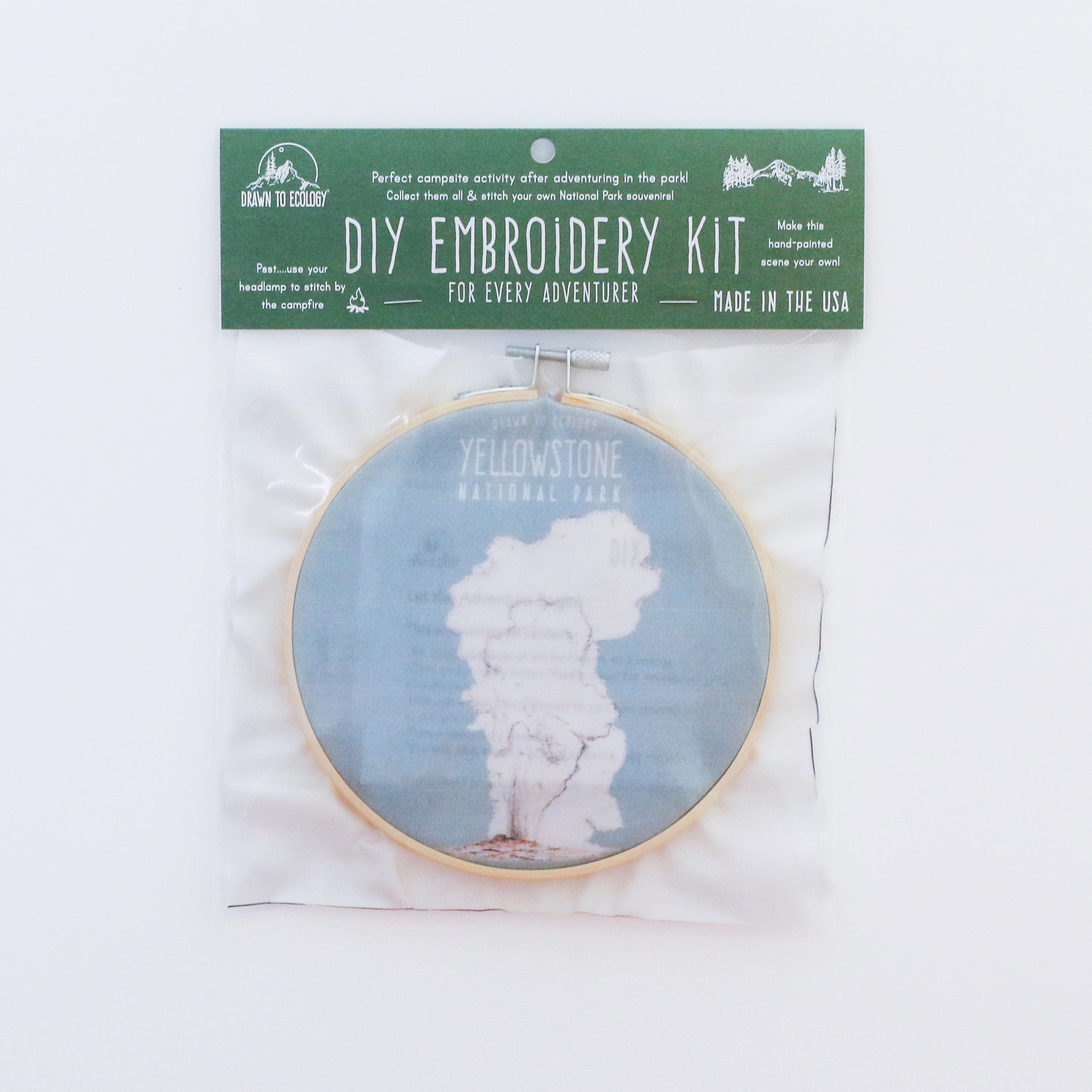 DIY Old Faithful Yellowstone Embroidery Kit – Drawn to Ecology