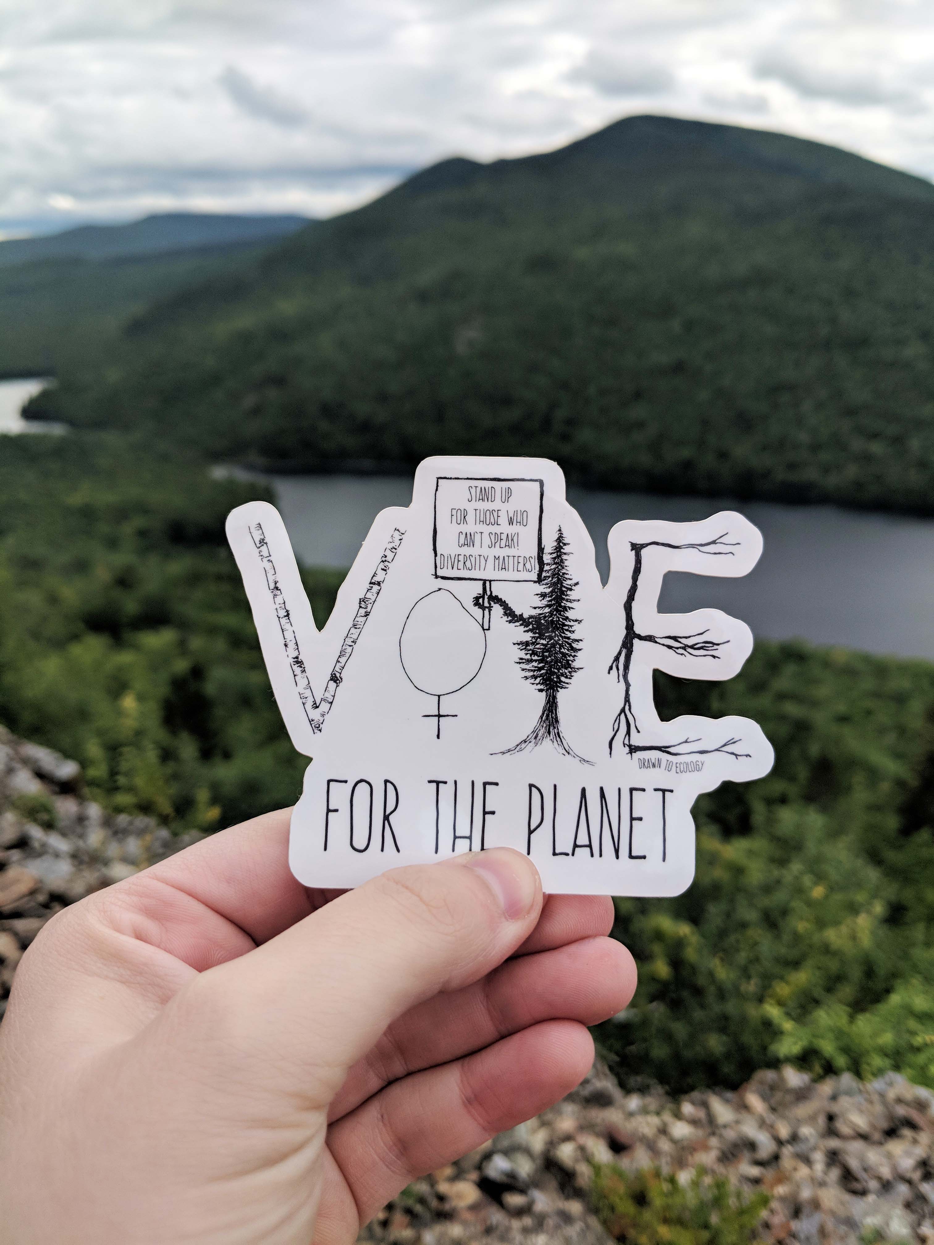 Vote for the Planet Sticker – Drawn to Ecology